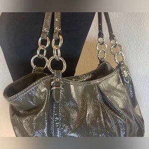 Coach | Bags | Coach Alexandra Patent Leather Shoulder Purse Satchel ...